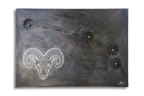„Widder“ ein Stahlbild von Daniel Springer